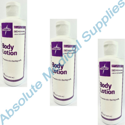 *3-Bottles* Medline Body Lotion Leaves Skin Feeling Soft 8 Oz MSC095008 ...