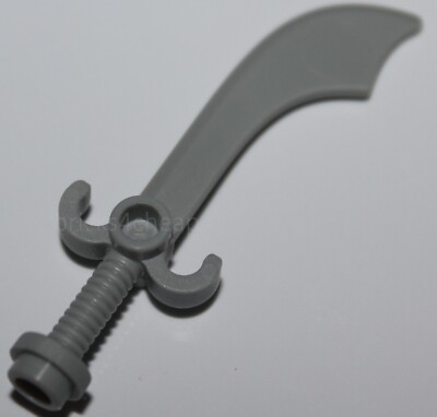Lego Castle Light Gray Scimitar Sword Minifig Weapon | eBay