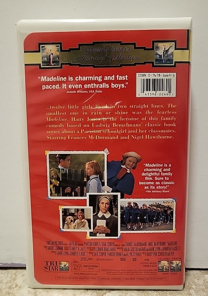 Madeline (VHS, 1998, Clam Shell Release) Family Collection Edition ...