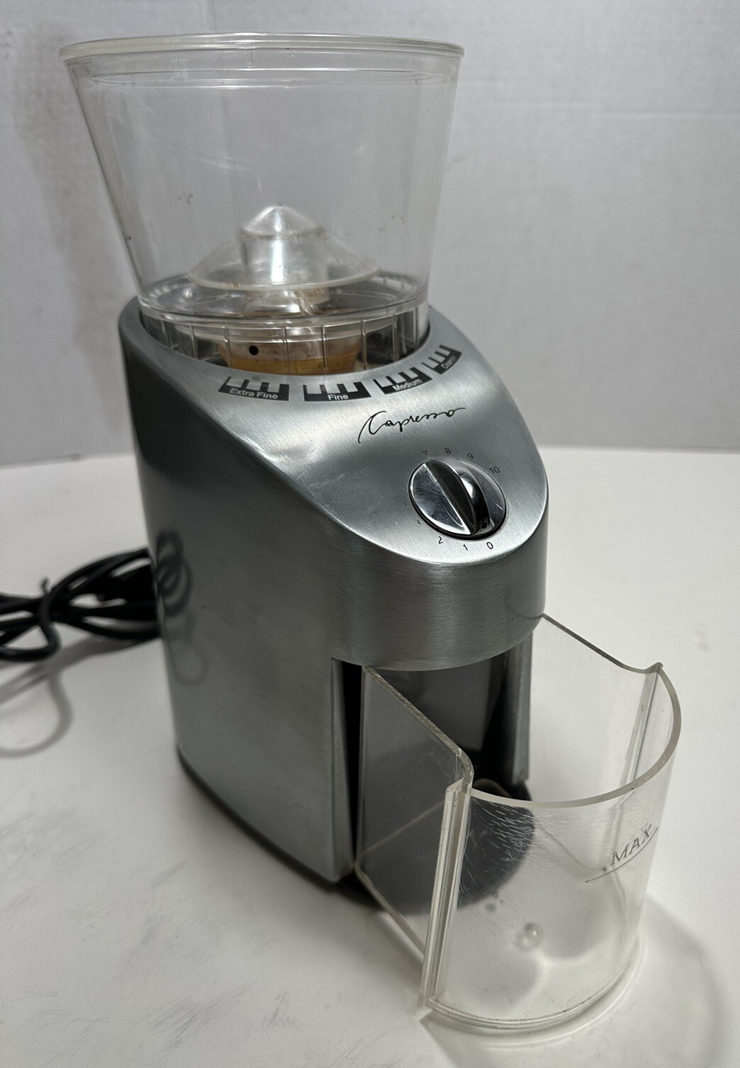 Capresso 565 Coffee Grinder Household Type Brushed Silver | eBay