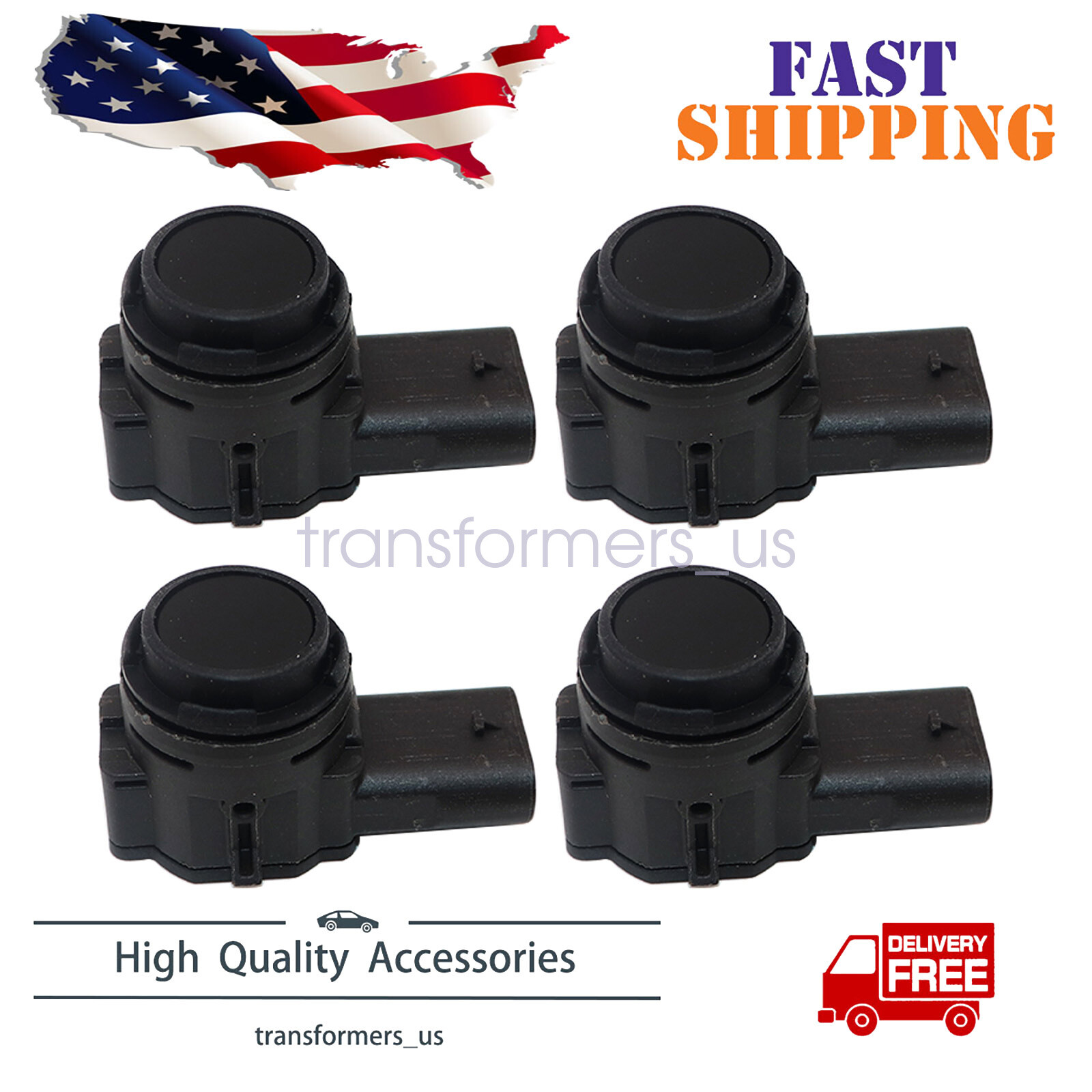 4x Parking Sensor For Chevy GMC Cadillac Buick 84586217 39215468 ...