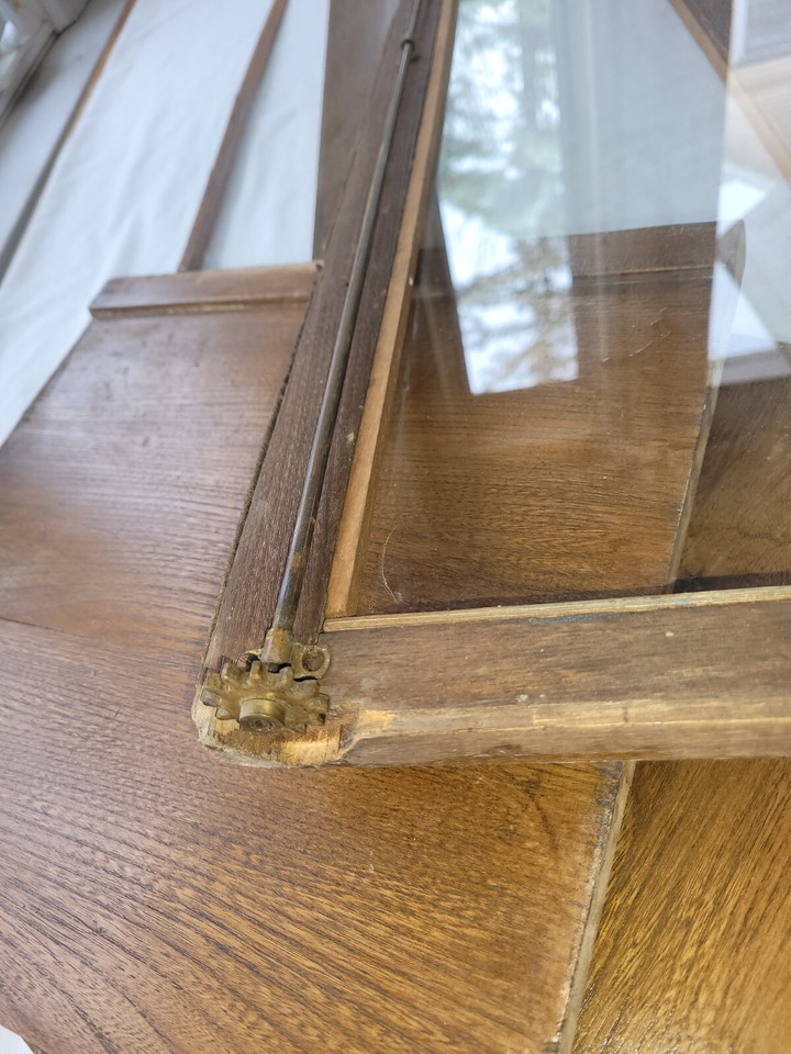 Antique Early Macey Barrister Bookcase Section Oak Door & Glass As Is ...