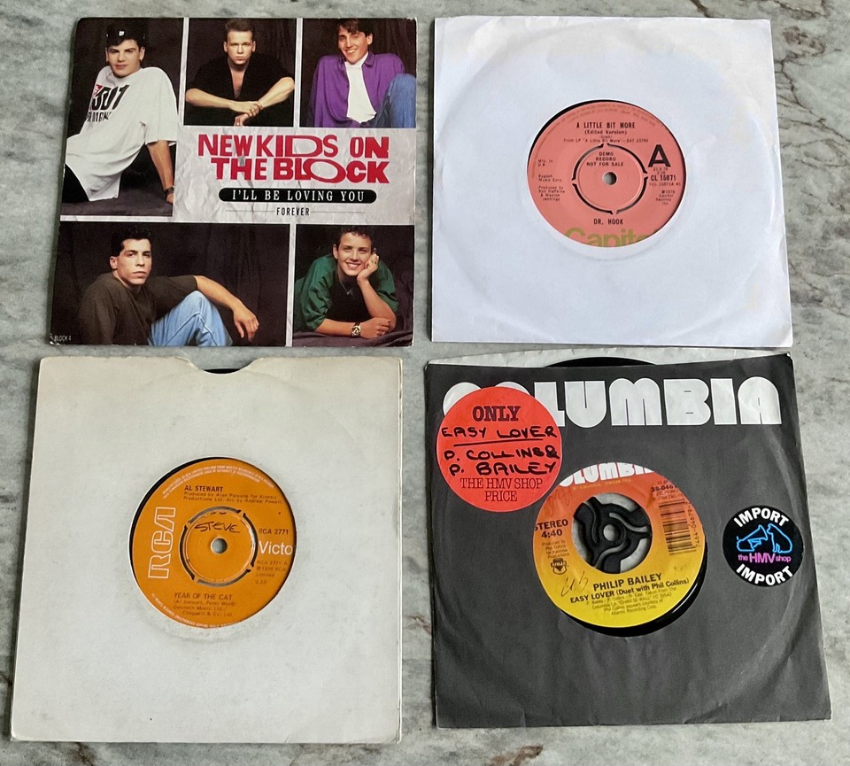 Job Lot, Record Collection 20 x 1970's/80's Pop/Rock & Chart Vinyl 45 ...