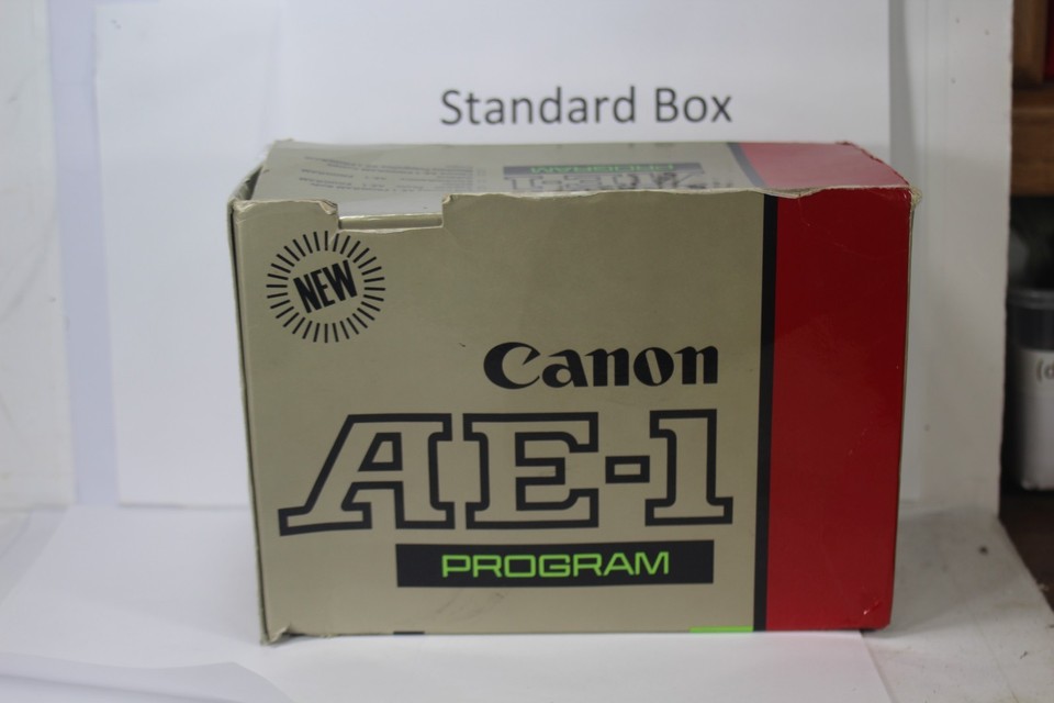 Lot of 2 boxes box only Canon AE-1 Program standard plus 1984 Olympics ...