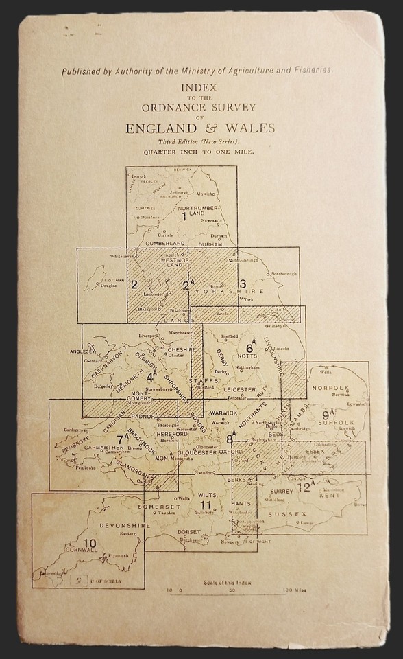 Map - Ordnance Survey - England - North Central - Sheet 2A - 1929 ...