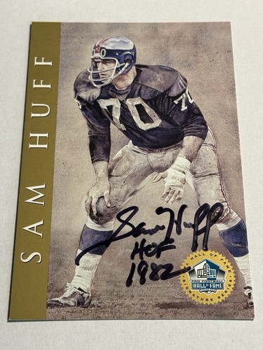 Sam Huff Hall Of Fame Autograph JSA CG22267 | eBay
