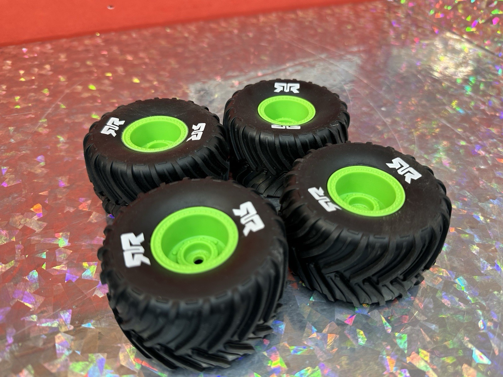 Arrma Grom dBoots Chevron MT Pre-Mounted Tires Set Of 4 Green Gorgon ...