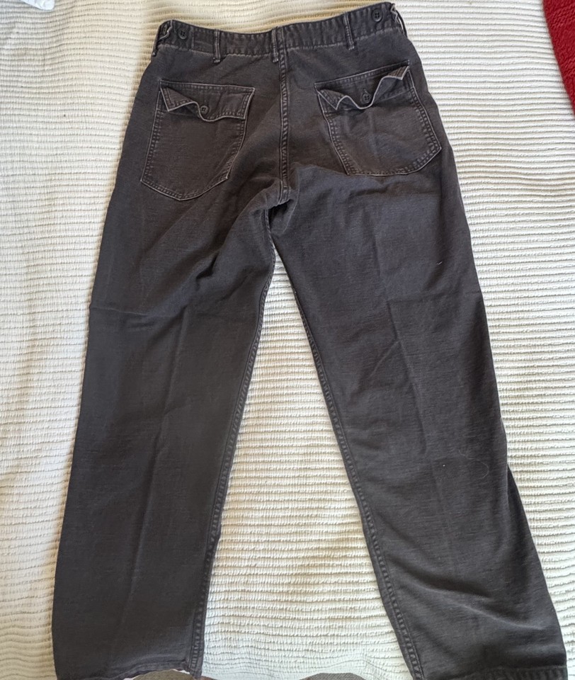 Orslow Fatigues Regular Fit Black Stone Size 4 JP 34 US | eBay UK