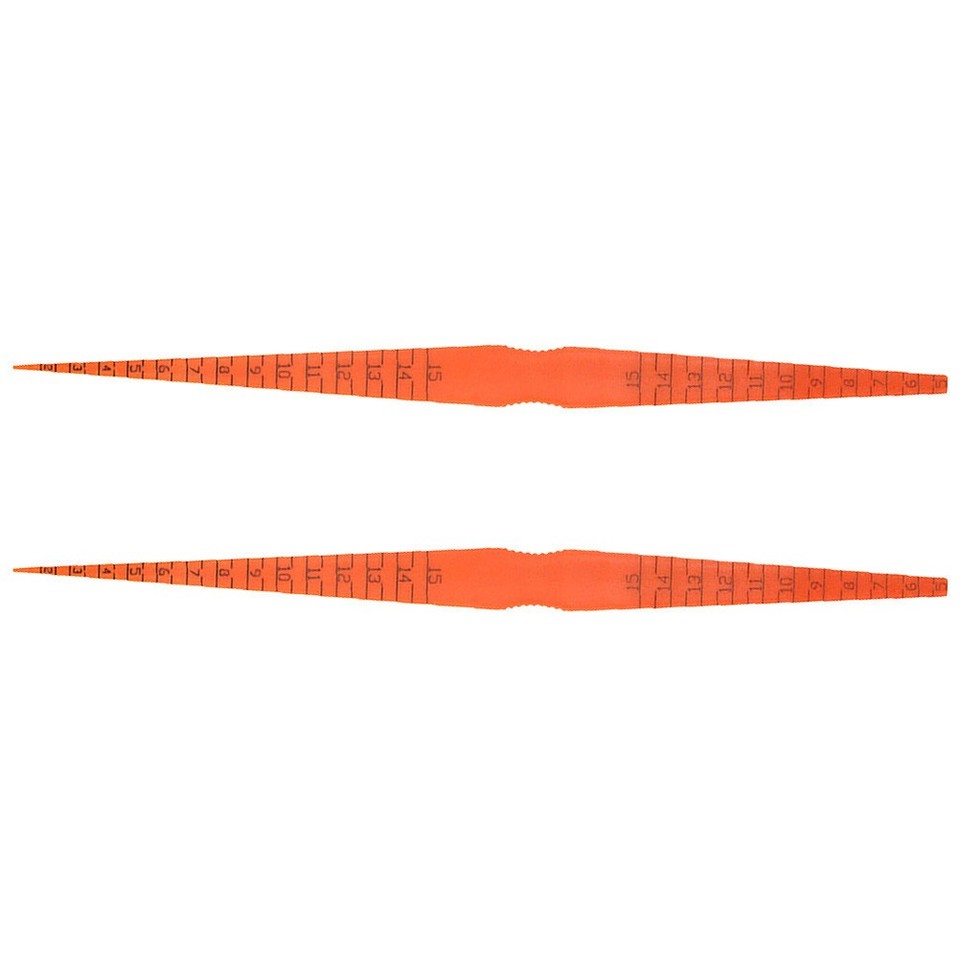2Pcs Orange Plastic Measuring Tool Car Door Panel Gap Ruler Alignment ...