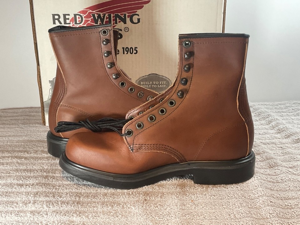 NOS Red Wing 953 Supersole MULTIPLE SIZES Round Soft Toe Boots NOS Work ...