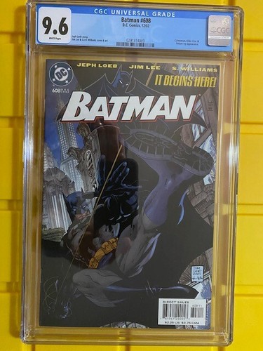 BATMAN #608 CGC 9.6 NM+ Jim Lee Jeph Loeb HUSH Storyline Begins 2002 ...