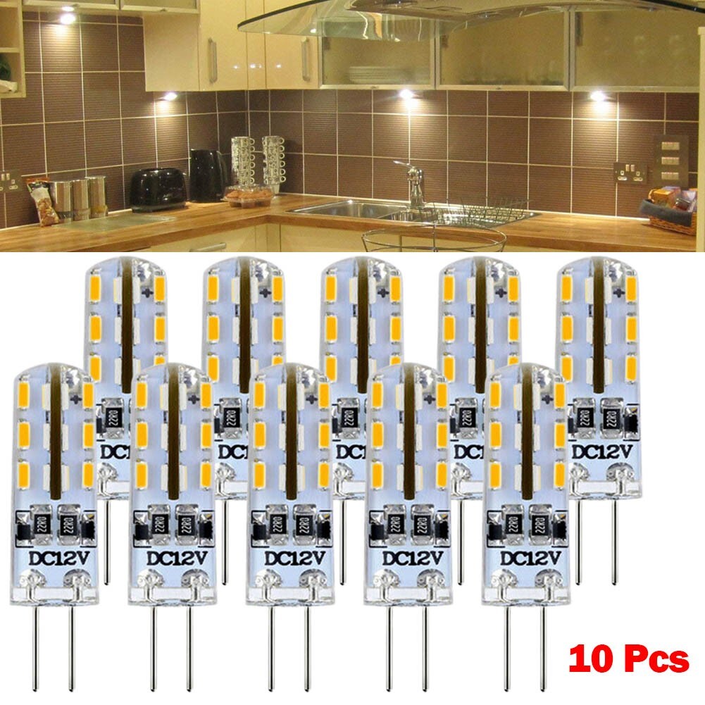 LED Bulb Set 10pcs 2800K-3200K DC 12V Durable Energy Saving Warm White ...