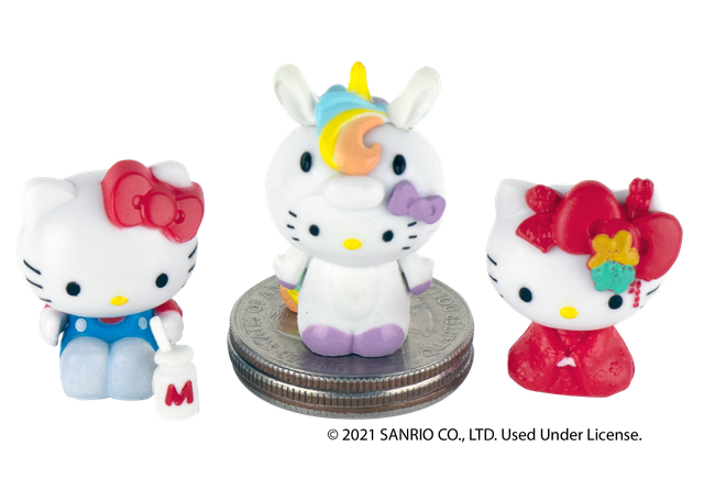 Hello Kitty Micro Pop Figure Series 1 Set of 3 World's Smallest Mini ...
