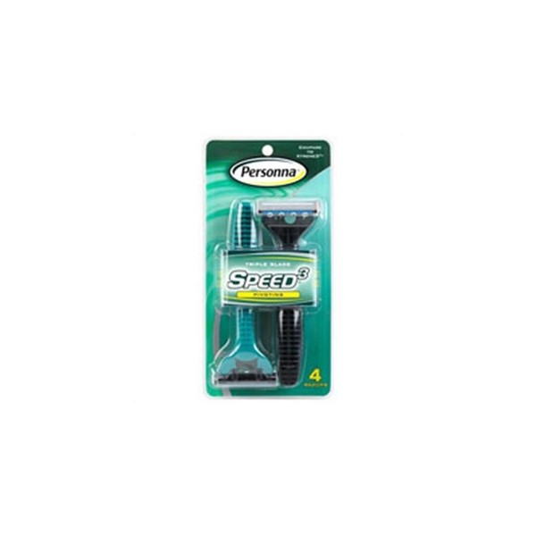 Personna Speed 3 Triple Blade Razor Pivoting - 4 Razors for sale online ...