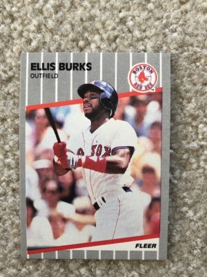 Lot of (100) Ellis Burks 1989 FLEER Baseball #83 NM-Mint cond Boston ...