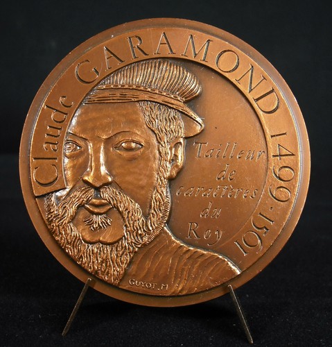 Medal Claude Garamont Garamond Printers Breton Copies Num 15/100 Greek ...