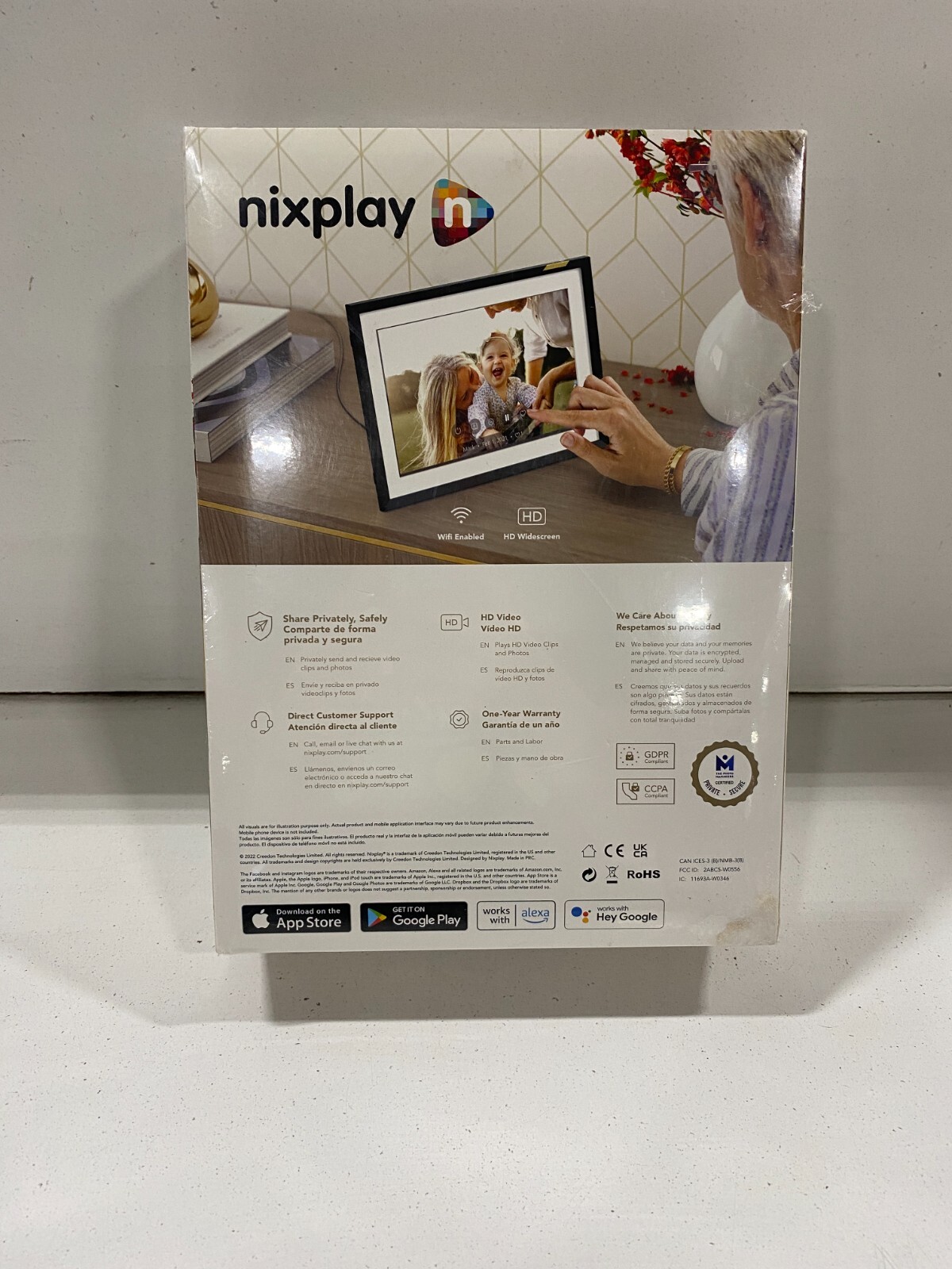 Nixplay W10P Digital Photo Frame10.1 in LCD - Black for sale online | eBay
