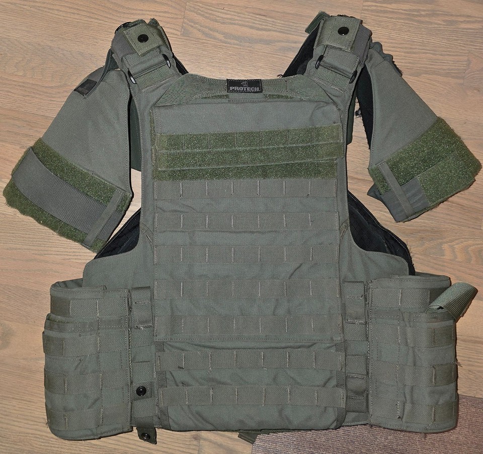 Protech SWAT Body Armor IIIA with Shoulder and Waist Ballistic ...