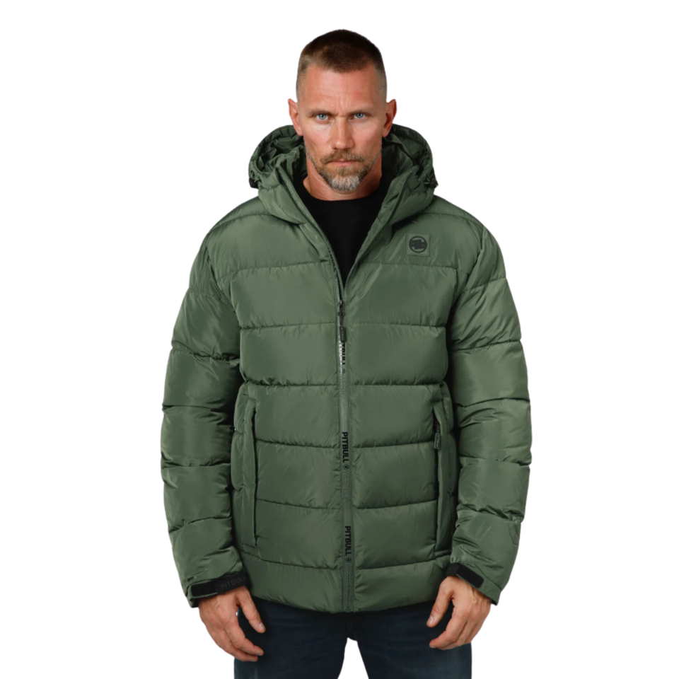 Pitbull Men's Winter Jacket AIRWAY V – Quilted Jacket With Hood In ...