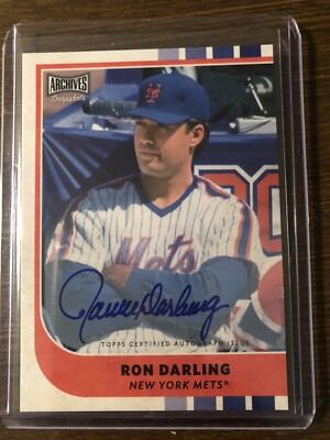 2021 Topps Archives Snapshots #6 Ron Darling On-Card Auto Autograph ...