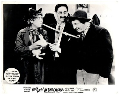 At the Circus Original Lobby Card Marx Bros Groucho Chico Harpo Marx ...