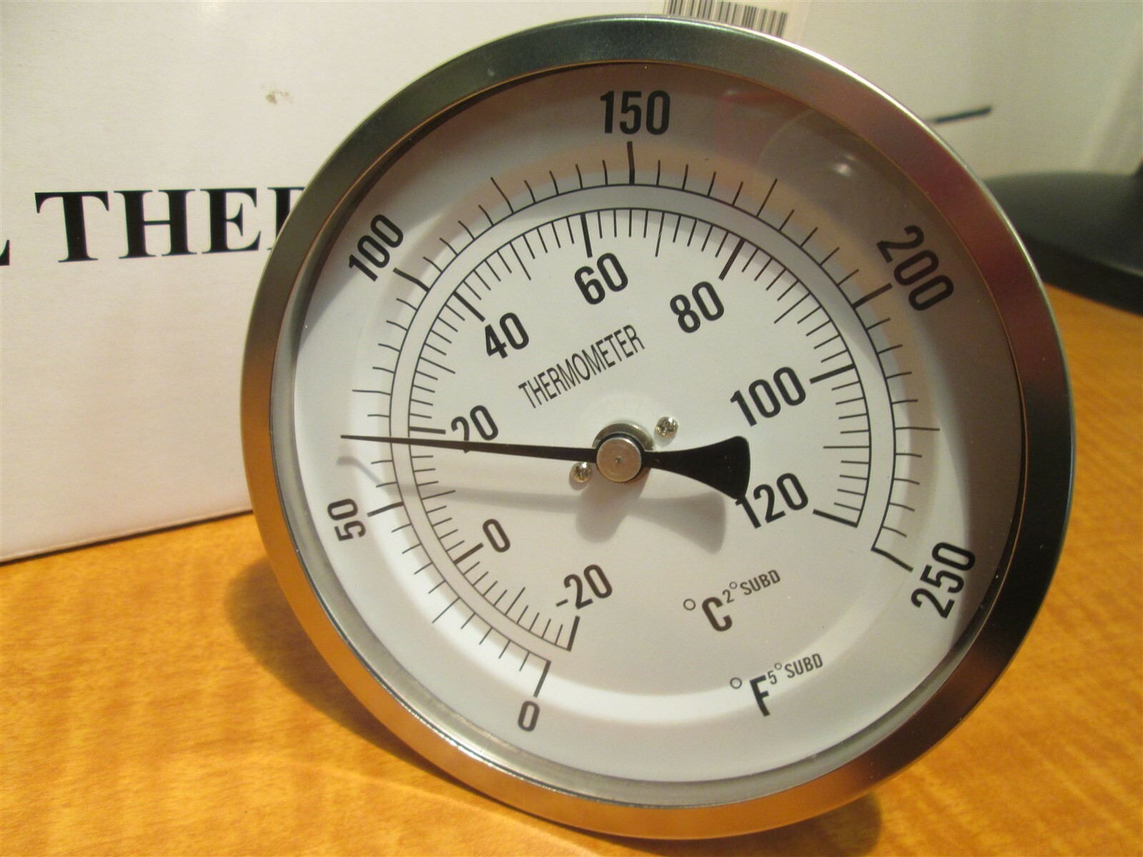 Bimetal 5" Adjustable Analog Dial Thermometer 6"x 1/4" Stem 0 - 250 ...