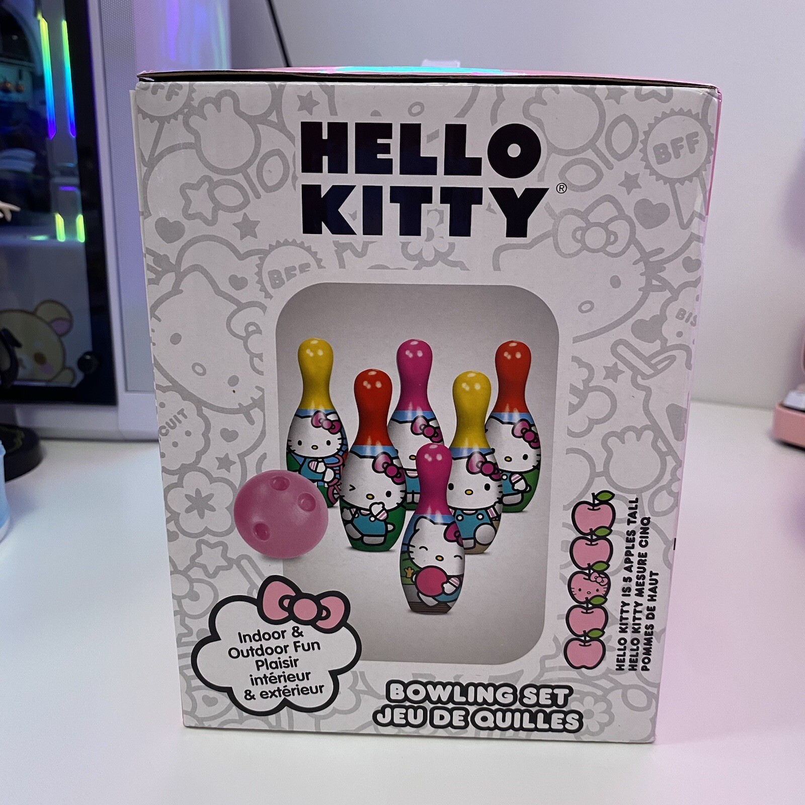 New Sanrio Hello kitty Bowling Set Indoor & Outdoor Fun Game Cute ...