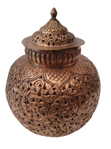 HINDU Goddess GARBO - COPPER - Diya Pot - Mataji / Navratri Pooja ...