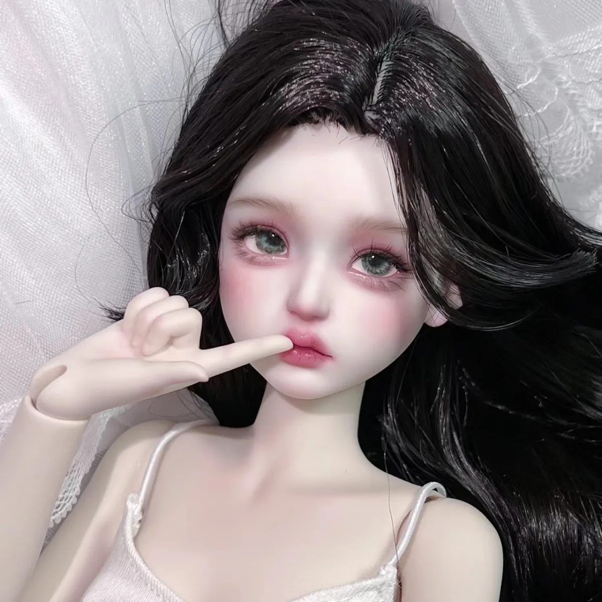 1 4 Bjd Doll Girl Resin Ball Jointed Eyes Free Face Make Up Figure Toys