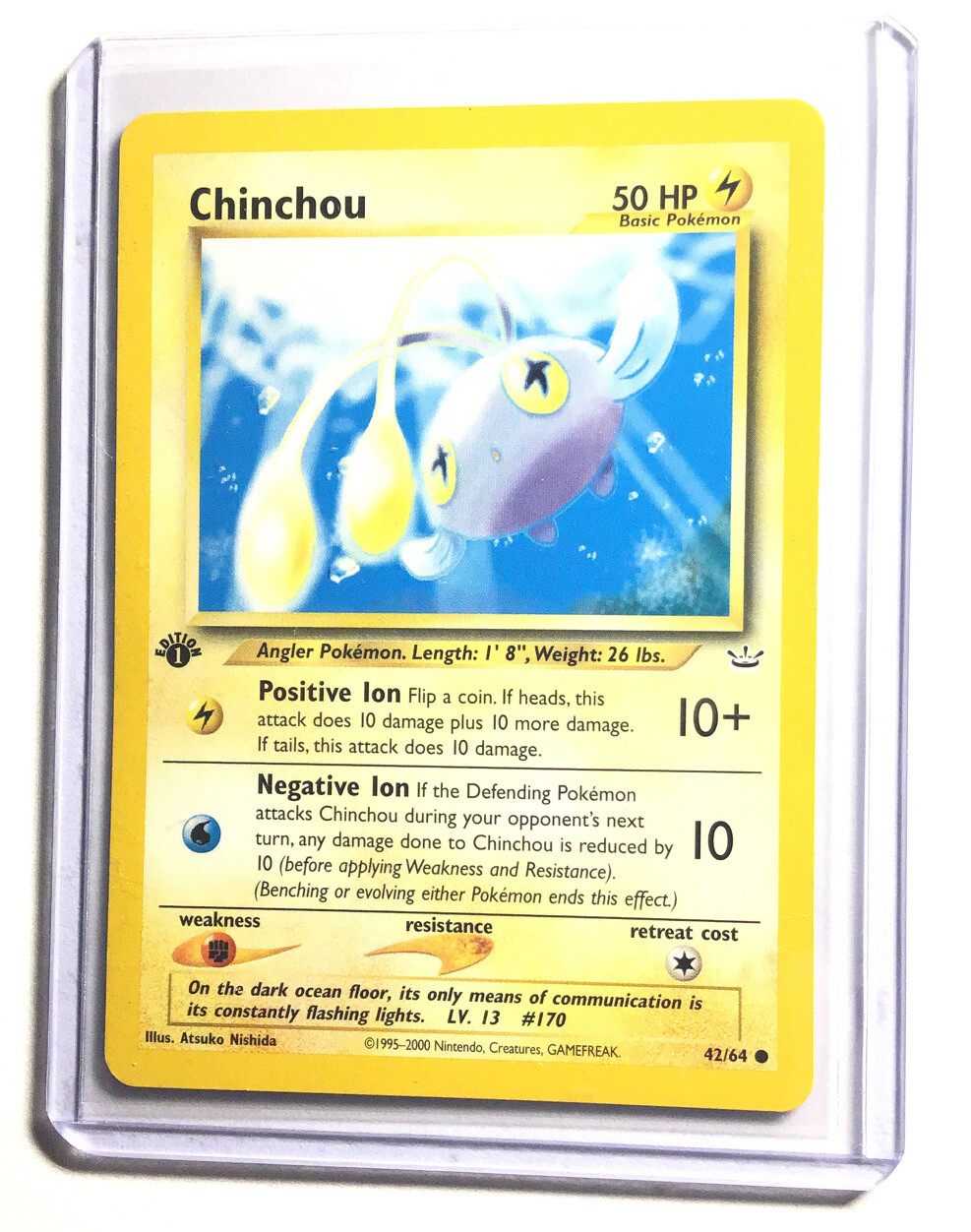 CHINCHOU - 1st Edition Neo Revelation - 42/64 - Common - Pokemon Card ...