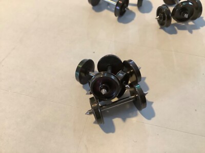 OO Gauge Wheel Set Romford 9mm disc pin point axles blackened brand new ...