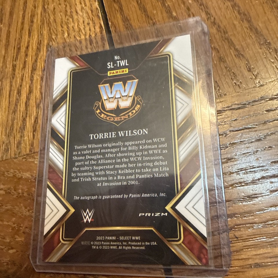 Torrie Wilson 2023 Panini Select WWE Autograph Card Prizm #SL-TWL | eBay UK