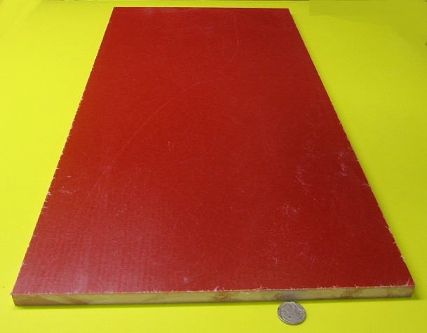 GPO3 Electrical Red Fiberglass Sheet 1/2" Thick x 12.0" Wide x 24.0 ...