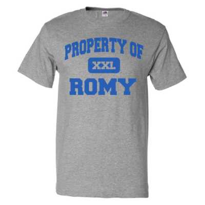 Property of Romy T shirt Funny Tee | eBay