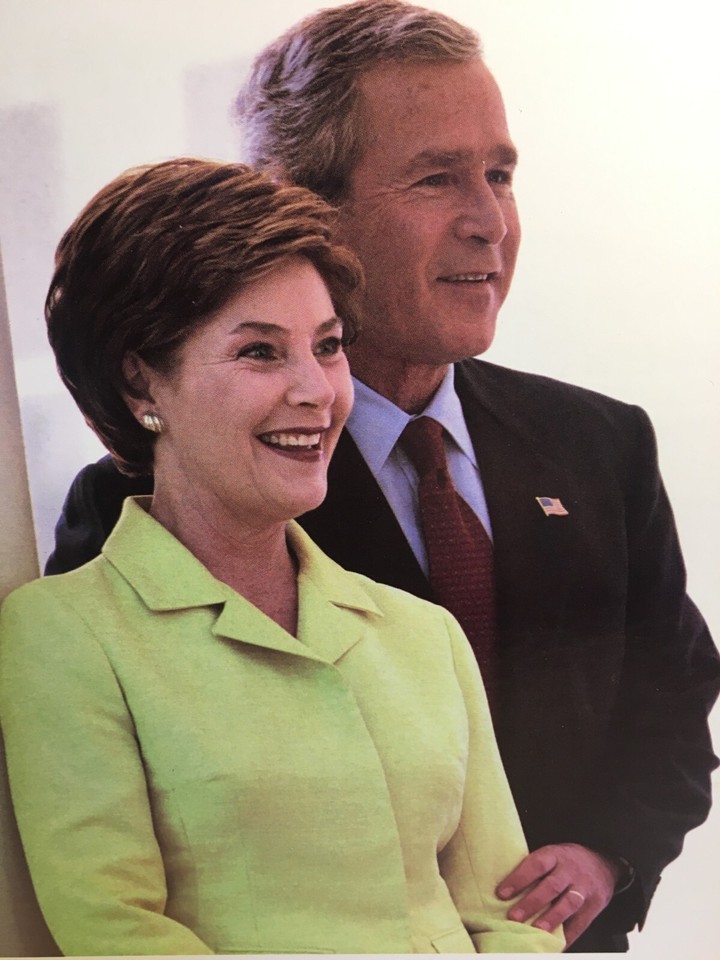 George and Laura Bush Campaign Photo Autopen Signed (Laura in Green) | eBay