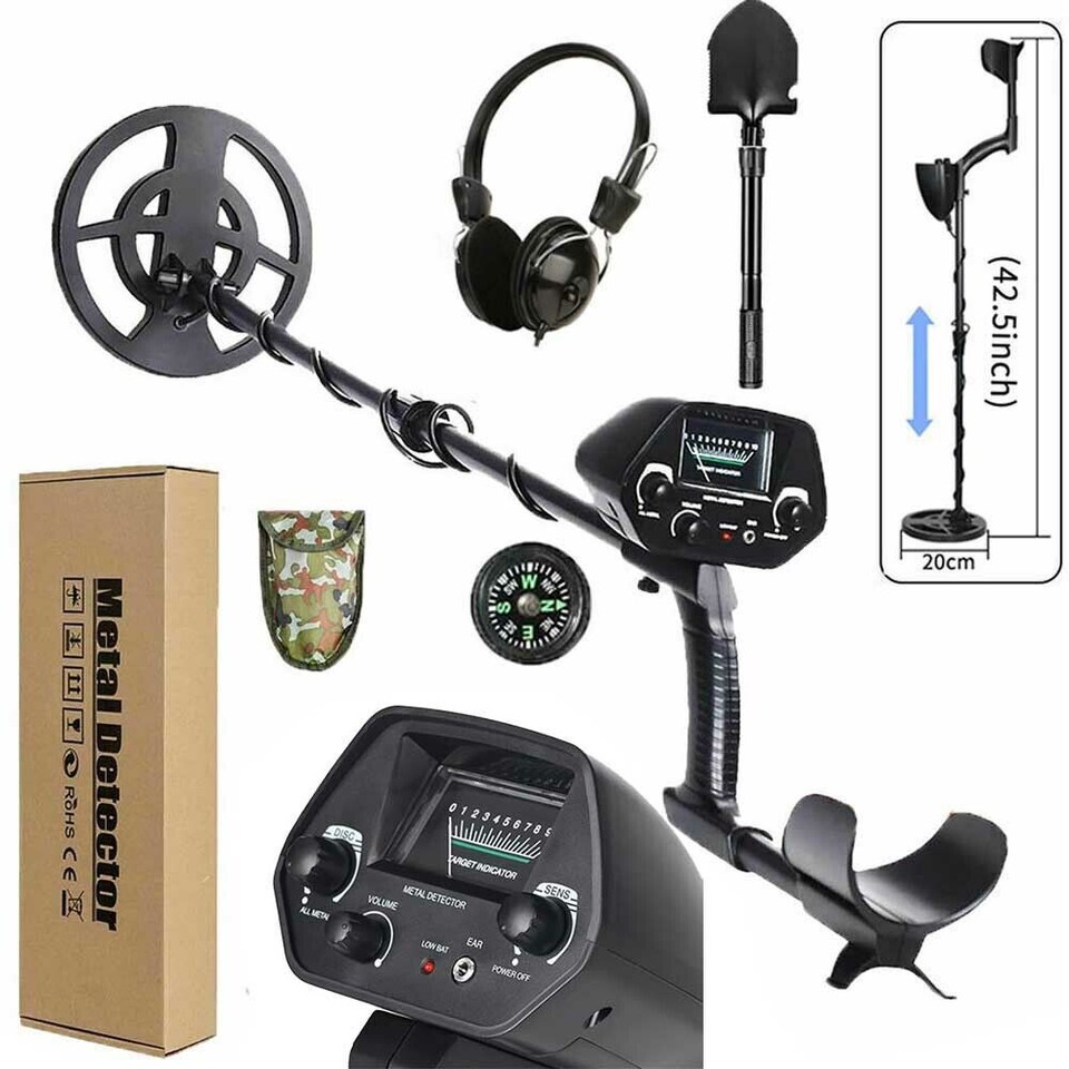 LCD Metal Detectors Waterproof Gold Digger Deep Sensitive Coil Searcher ...