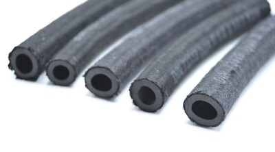 COTTON BRAIDED RUBBER FUEL HOSE PIPE VACUUM LINE UNLEADED PETROL DIESEL ...