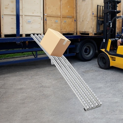 Foldable unloading conveyor Rail Ramp Stainless Steel Conveyor Rail 78. ...