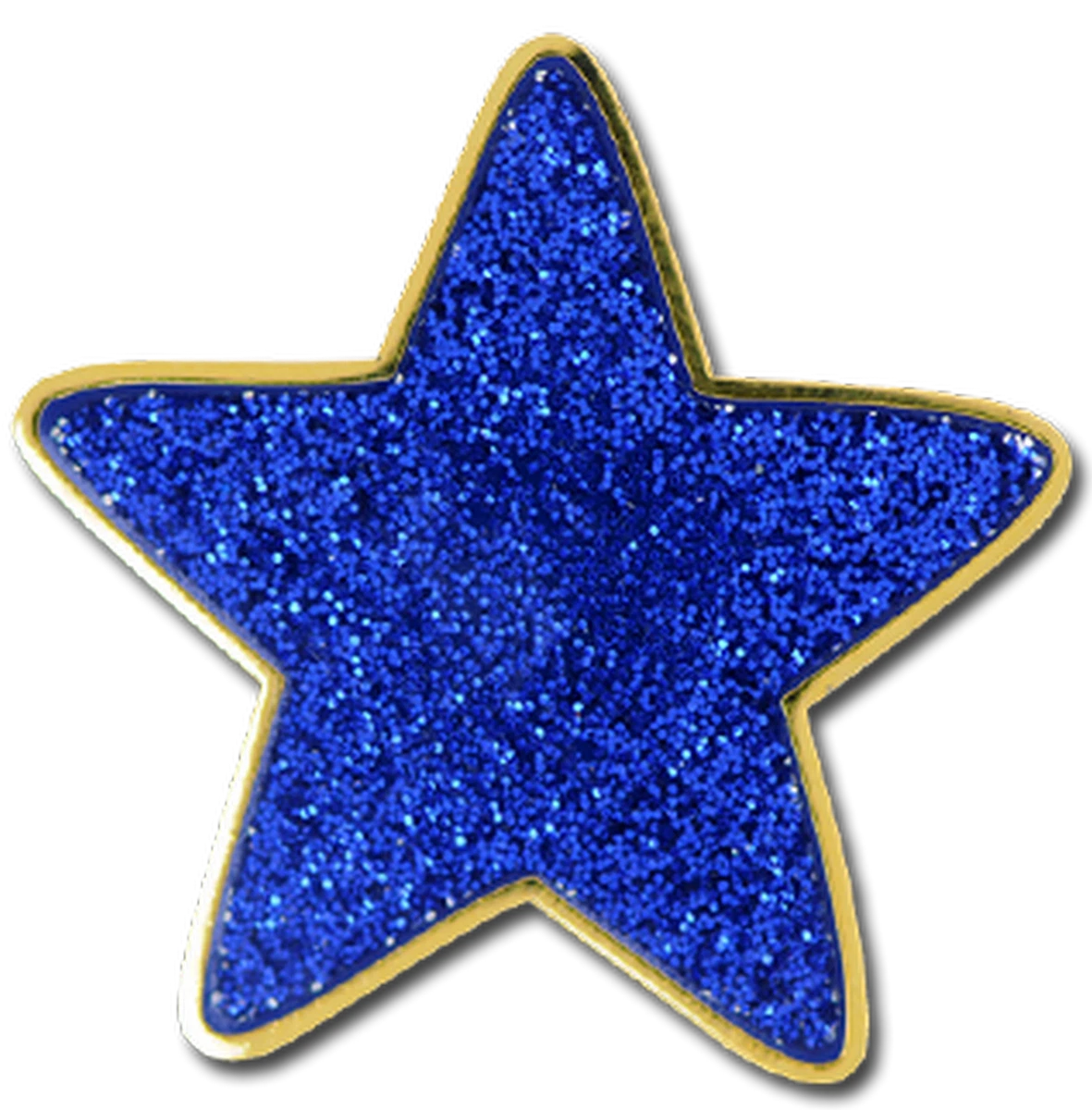 Blue Glitter Star