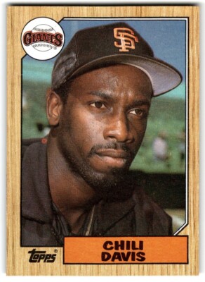 1987 Topps Baseball Cards Chili Davis San Francisco Giants #672 | eBay