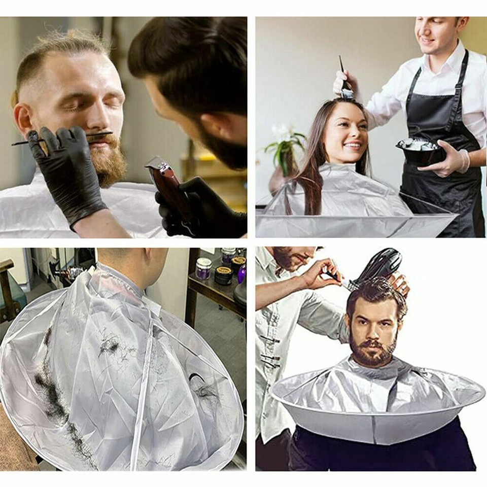 Barber Gown Cloth Hair Cutting Cloak Hairdressing Cape Haircut Cover ...