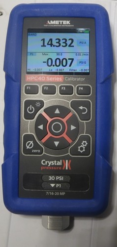 Ametek Crystal HPC40 Pressure Calibrator, 30 psi sensor + barometric ...