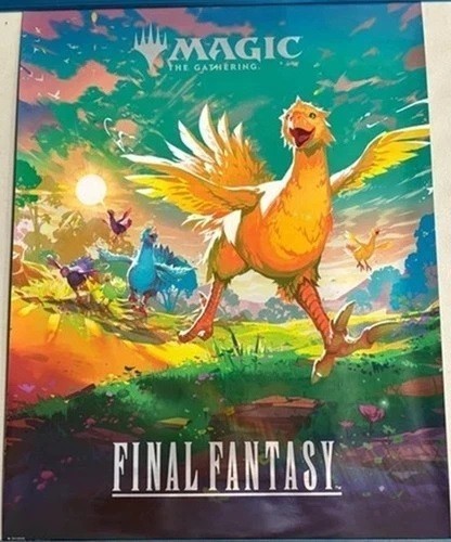 MTG Final Fantasy Magic The Gathering Chocobo 18 x 24 FOIL Promo Poster ...