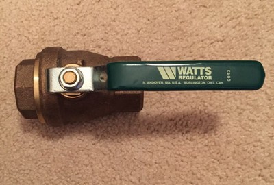 Watts Regulator Threaded Ball Valve 1 1/4" 400 CWP 0043 | eBay