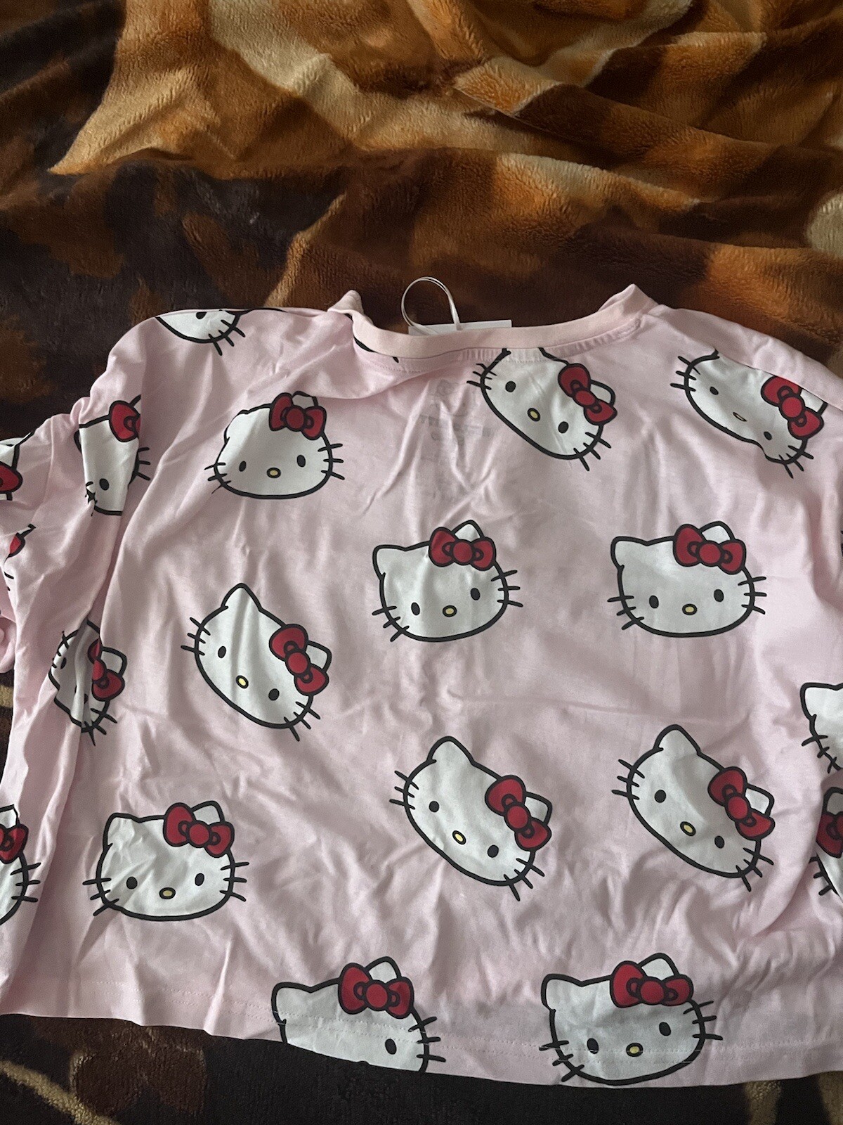 SANRIO Hello Kitty Pink Primark Pyjamas TOP ONLY SIZE 14/16 LARGE ...