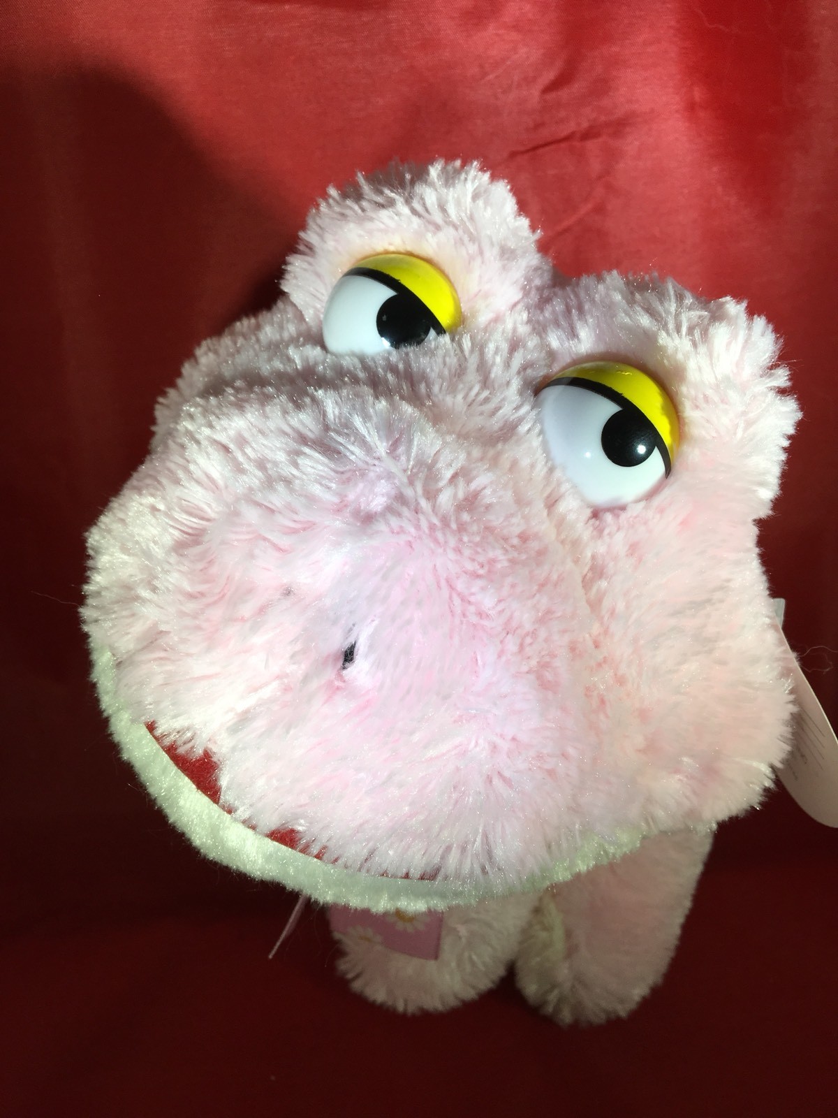 Vintage Chosun Plush & Toys Sample Pink Frog Floral Bow Made In Seoul ...