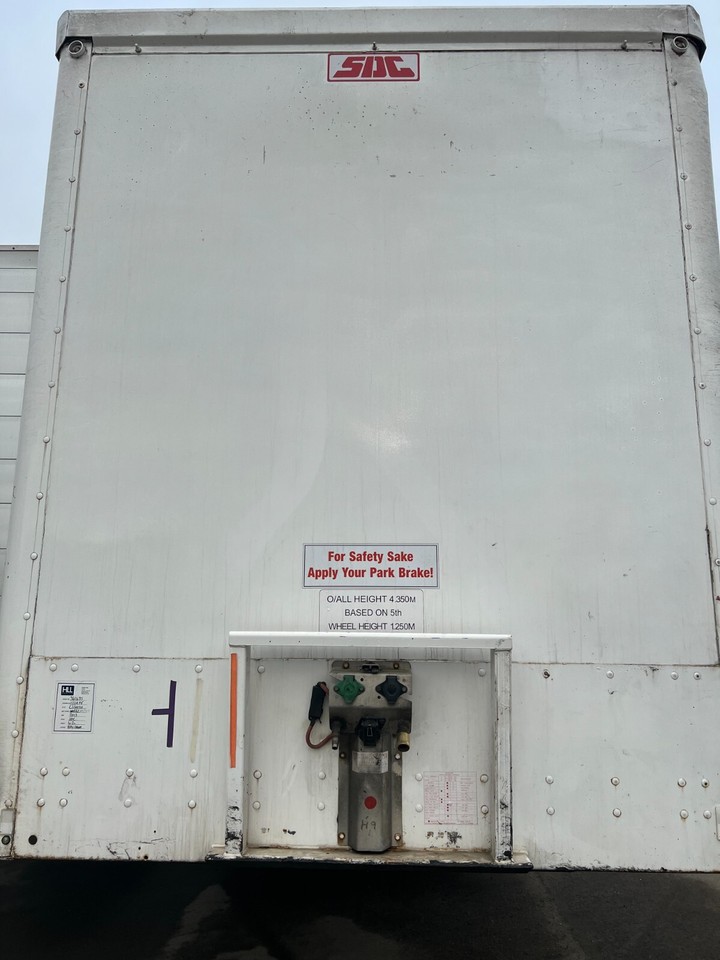 Tandem Twin Axle SDC Box Trailer HGV ideal Driver Training Trailer tail ...