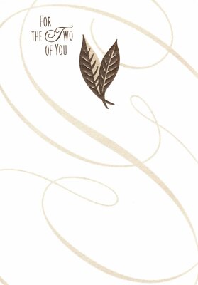 Congratulations Best Wishes Leaf Leaves Nature Theme Hallmark Greeting ...