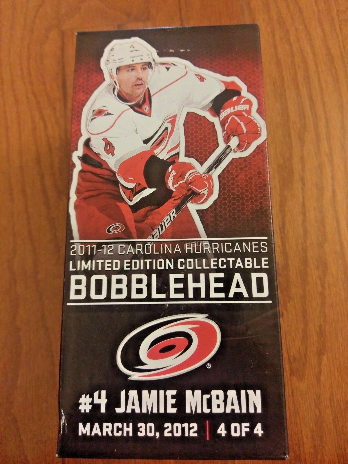 JAMIE MCBAIN – CAROLINA HURRICANES BOBBLEHEAD 2012 LIMITED EDITION (4 ...