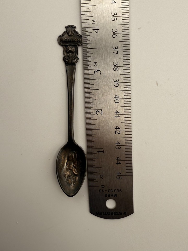 Rolex Lucerne Bucherer Watches B 100 12 Vintage Souvenir Spoon ...